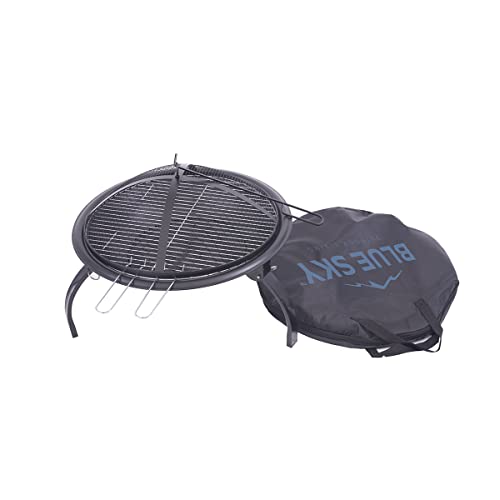 Blue Sky Outdoor Living WBPFP22 21.25” Round Folding Leg Portable Wood Fire Pit