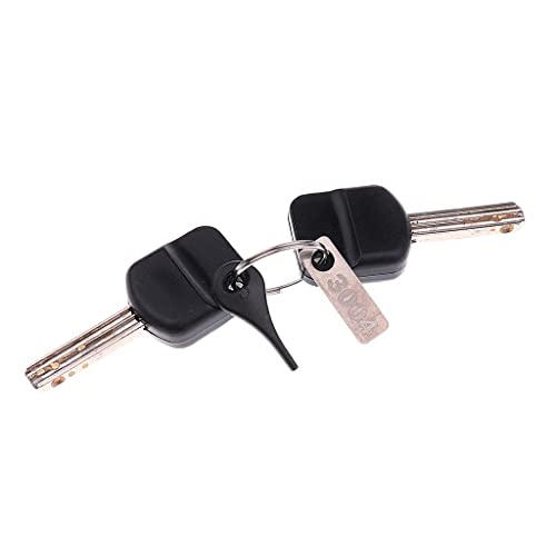 BESSTUUP Bike Alarm Cable Lock with Safety Keys for Cycling MTB