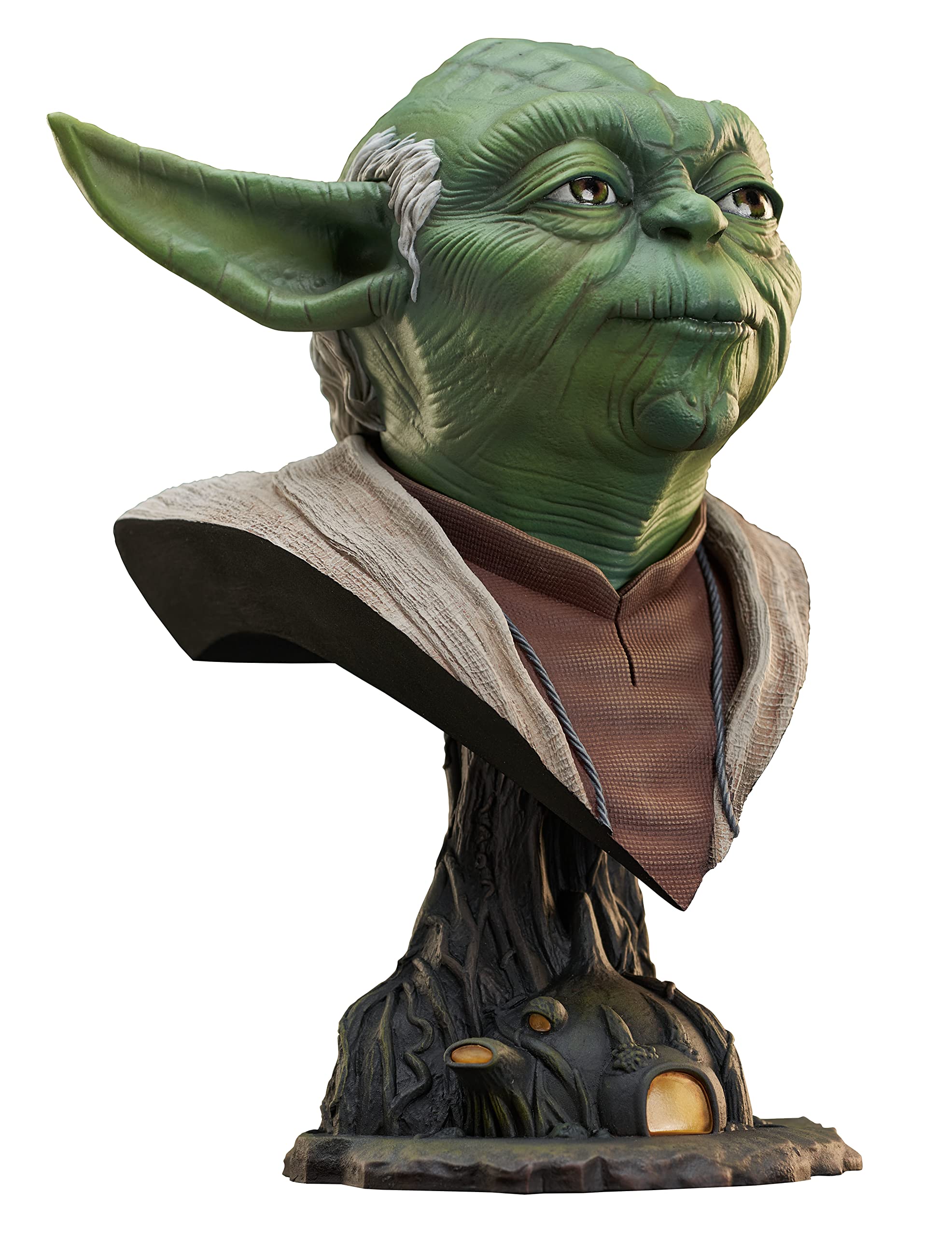 DIAMOND SELECT TOYS Star Wars: The Empire Strikes Back: Yoda Legends in 3-Dimensions 1:2 Scale Bust, Multicolor, 9 inches