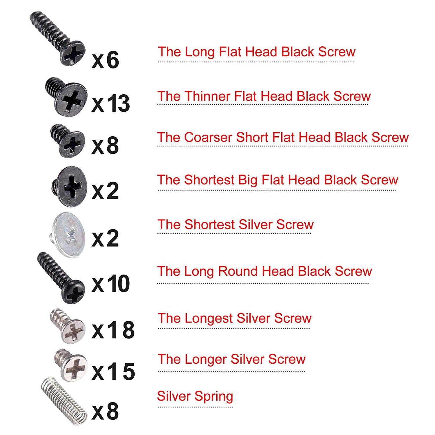 eXtremeRate Cross Opening Screwdrivers Kit, Assemble Disassemble Tools Set with Springs and Tweezers Screws for Nintendo Switch Console Joy Con