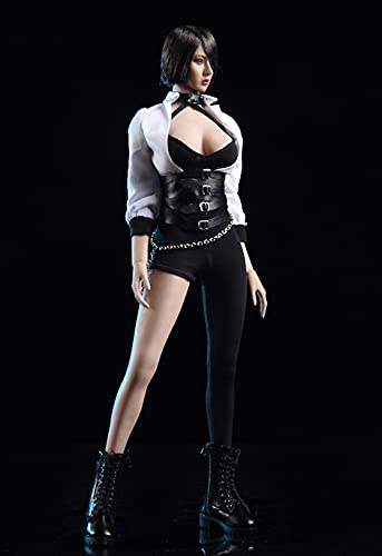 HiPlay 1/6 Scale Figure Doll Clothes, Bodysuit Full Set, Outfit Costume for 12 inch Female Action Figure Phicen/TBLeague CM096(White)