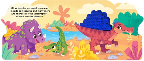 Dino Days with Triceratops - Touch and Feel Board Book - Sensory Board Book