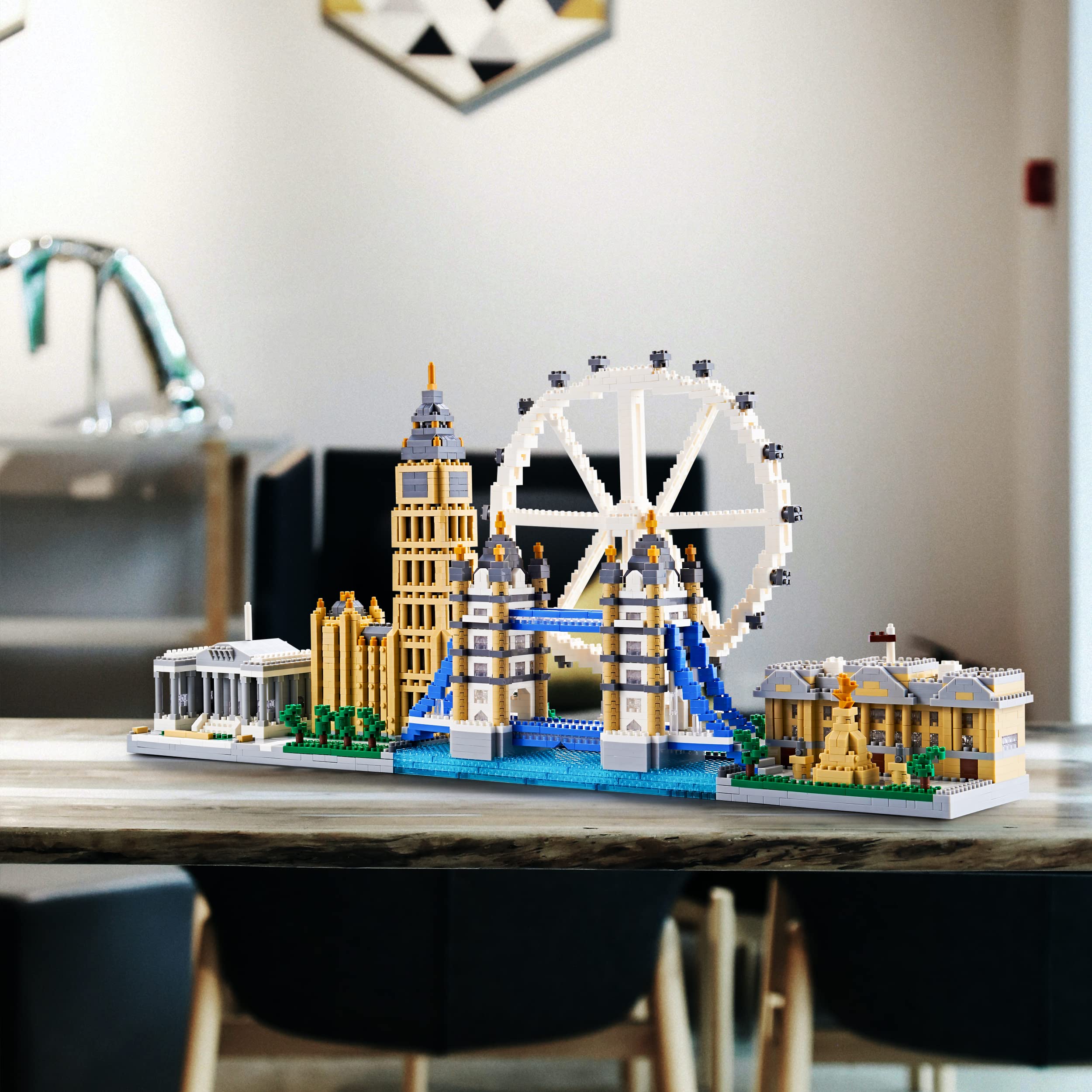 KLMEi Building Micro Mini Blocks Architecture Skylines Collection Set for Adults London Bridge Mini Bricks for Kids (3430 Pieces)