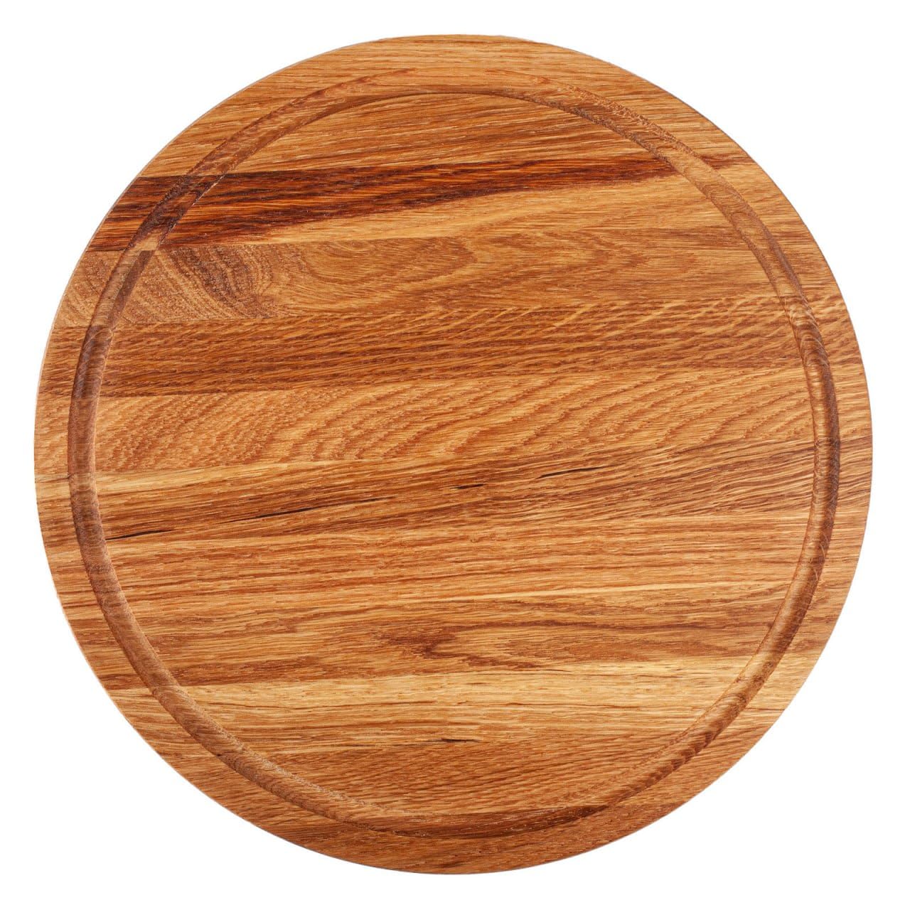 BIOL 10ââ Wooden Hardwood Circle Cutting Board Oak with Juice Groove for Kitchen - BBQ Chinese Turkey Lipped Charcuterie Round Chopping Board for Kitchen with Lip