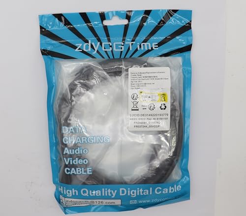 zdyCGTime 5FT 6 Pin to 6 Pin Firewire DV iLink Male to Male IEEE 1394 Cable(Black)