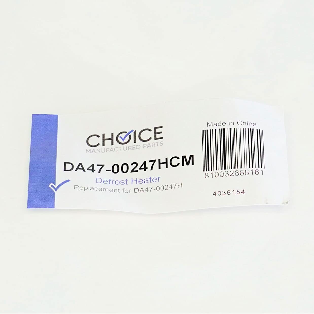 Choice Manufactured DA47-00247H for Samsung Refrigerator Defrost Heater Element