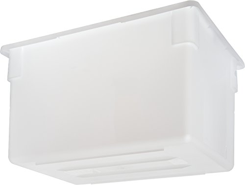 Carlisle FoodService Products Storplus Food Storage Container with Stackable Design for Catering, Buffets, Restaurants, Polyethylene (Pe), 21.5 Gallon, White, 21.5 Gallon, 26" x 18" x 15"