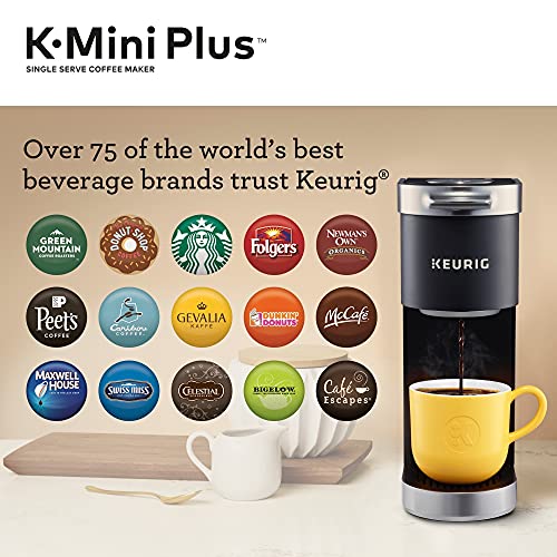 Keurig K-Mini Plus Coffee Maker with Newman's Own Organics Newman's Special Blend, 32 Count