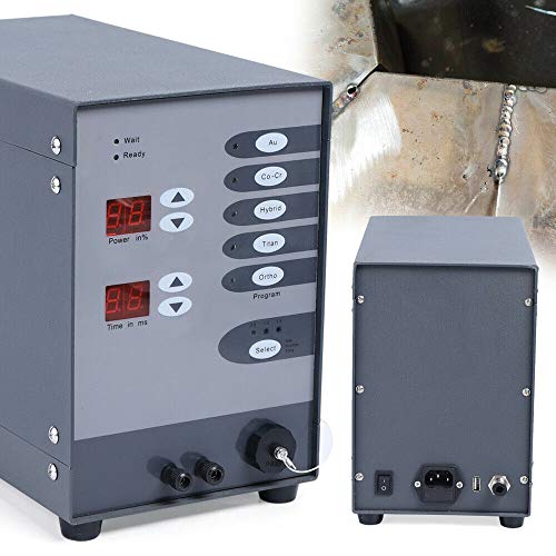 CNCEST Automatic CNC Spot Welder, 100W 110V Pulsed Argon Arc Welder Welding Machine Kit Pulse Argon Arc Welder for Jewelry DIY Repair for Gold Cobalt Chrome Alloy Hardware Workpiece