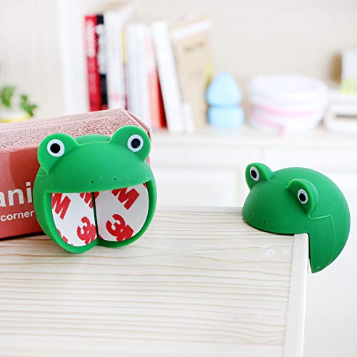 Baby Proofing Corner Guards Edge Protector for Baby Bumper Cushion to Cover Sharp Table Edges Child Anti-Collision Bag Sticker Soft Anti-Bump Protective Sleeve Right Angle(4 Frogs)