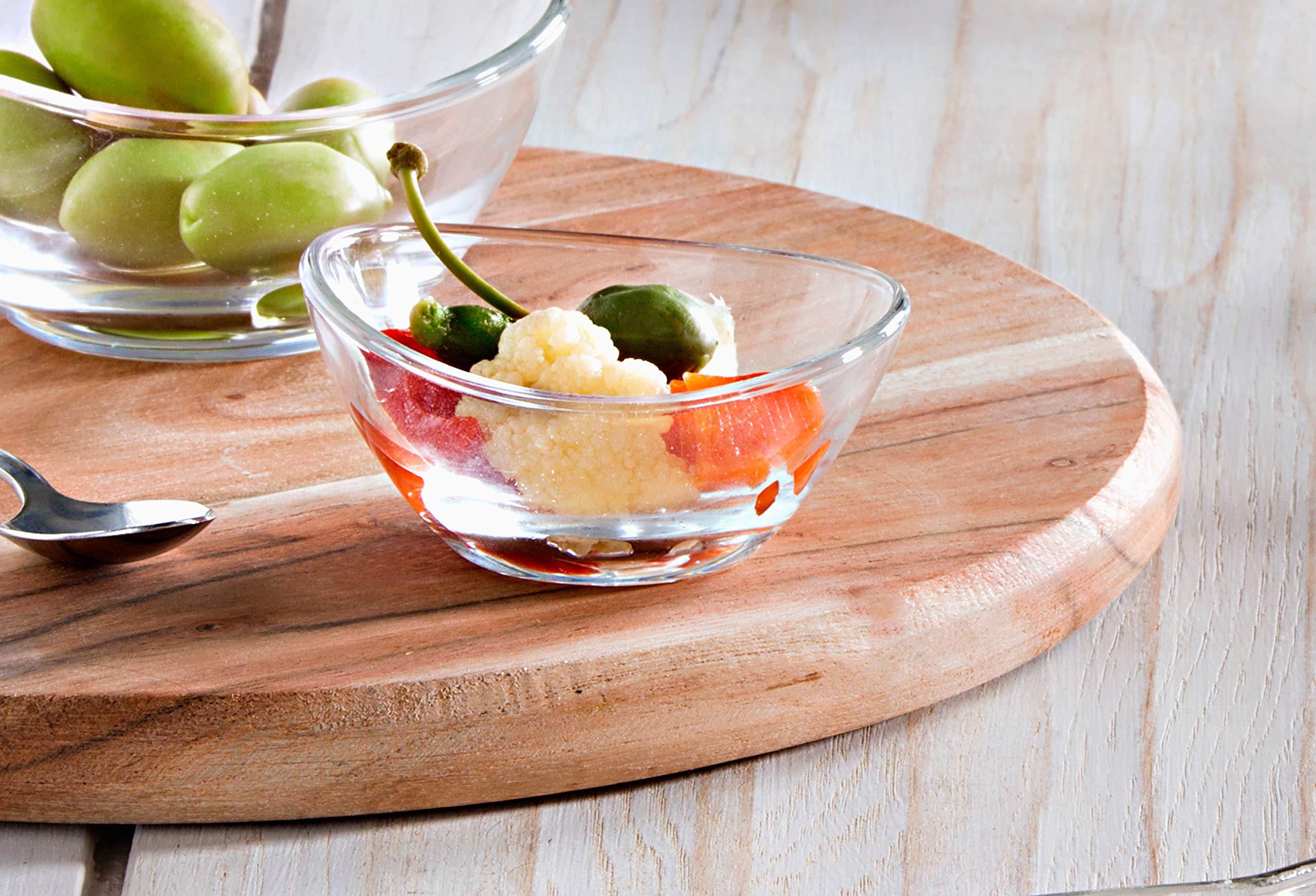 Barski - European High Glass - Small Fruit/Nut/Dessert Bowl - 3" Diameter - Set of 6 - Made in Europe