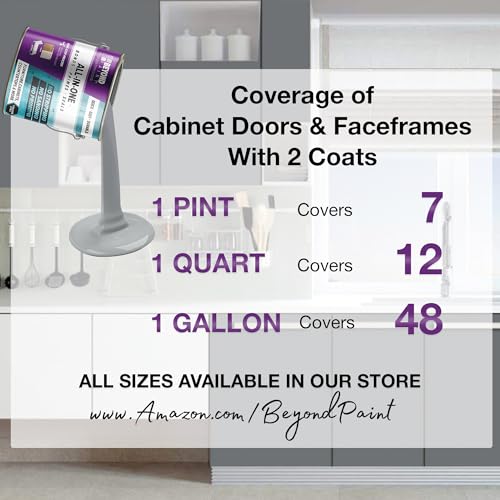 Beyond Paint Furniture, Cabinets and More All-in-one Refinishing Paint Gallon, No Stripping, Sanding or Priming Needed, Bright White, 3.79 Litre (BP24)