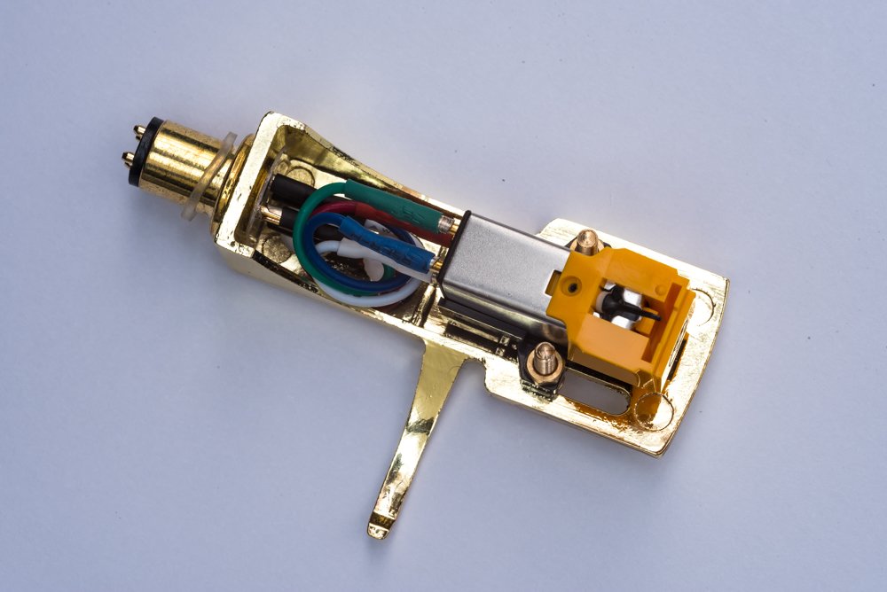 Gold plated Headshell, cartridge, needle for YAMAHA YP211, YP400, YP450, YP700, YP701, YPB2, YPB4, YP800, YPD6, YPD71, YPD8, P500, MADE IN ENGLAND