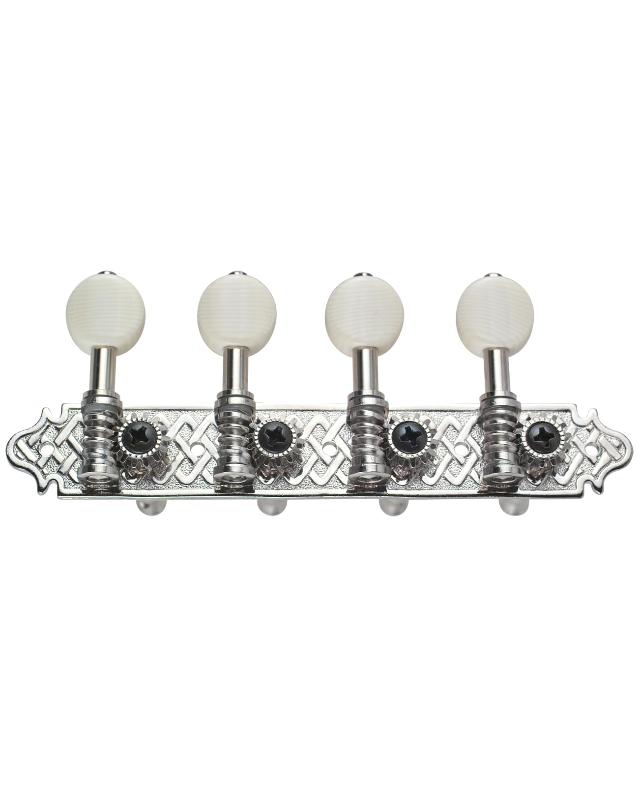 Golden Gate M-129 Engraved A-model Mandolin Tuners - 2 planks (4+4) - Nickel