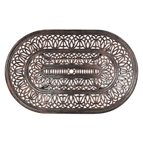 Christopher Knight Home Tucson Cast Aluminum Dining Table, Shiny Copper