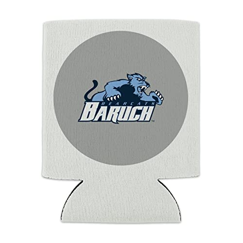 Baruch College Secondary Logo Can Cooler - Drink Sleeve Hugger Collapsible Insulator - Beverage Insulated Holder