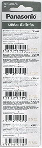 Panasonic CR2032 Battery Lithium cr-2032 3V Coin Cell pack of 6 batteries"panasonic brand name batteries" exp. date 2022