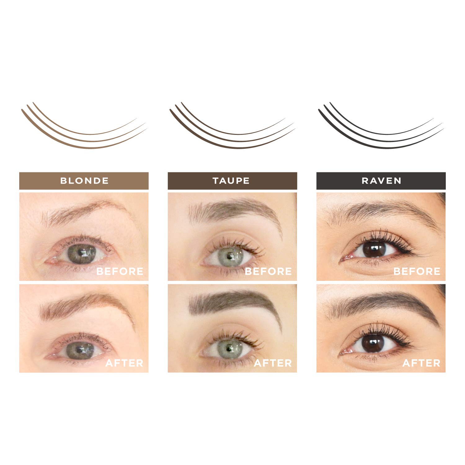 Billion Dollar Brows The Microblade Effect: Brow Pen, Create Natural Eyebrows, Fill in Brows, Taupe