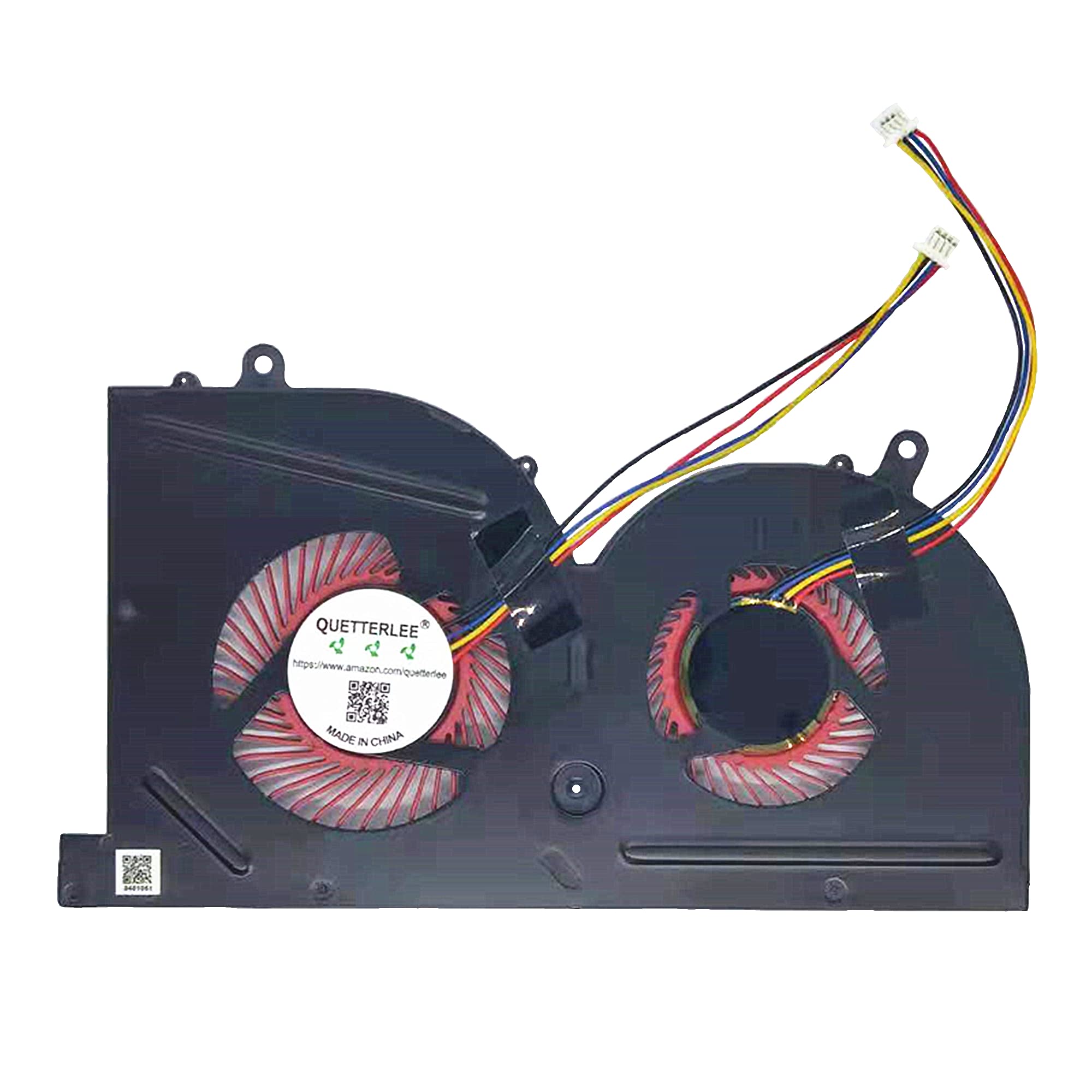 QUETTERLEE Replacement New Laptop GPU Cooling Fan for MSI GS63 GS63VR GS73 GS73VR GS62 GS72 MS-17B1 MS-17B2 MS-16K2 MS-16K3 MS-16K4 MS-16K5 Stealth Pro Series BS5005HS-U2L1 Fan