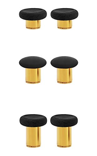 E-MODS GAMING 12 in 1 - Metal Mod 6 Swap Thumbsticks Joysticks, 4 Paddles & 2 Dpads with Open Tool for Xbox One Elite Controller (Gold)