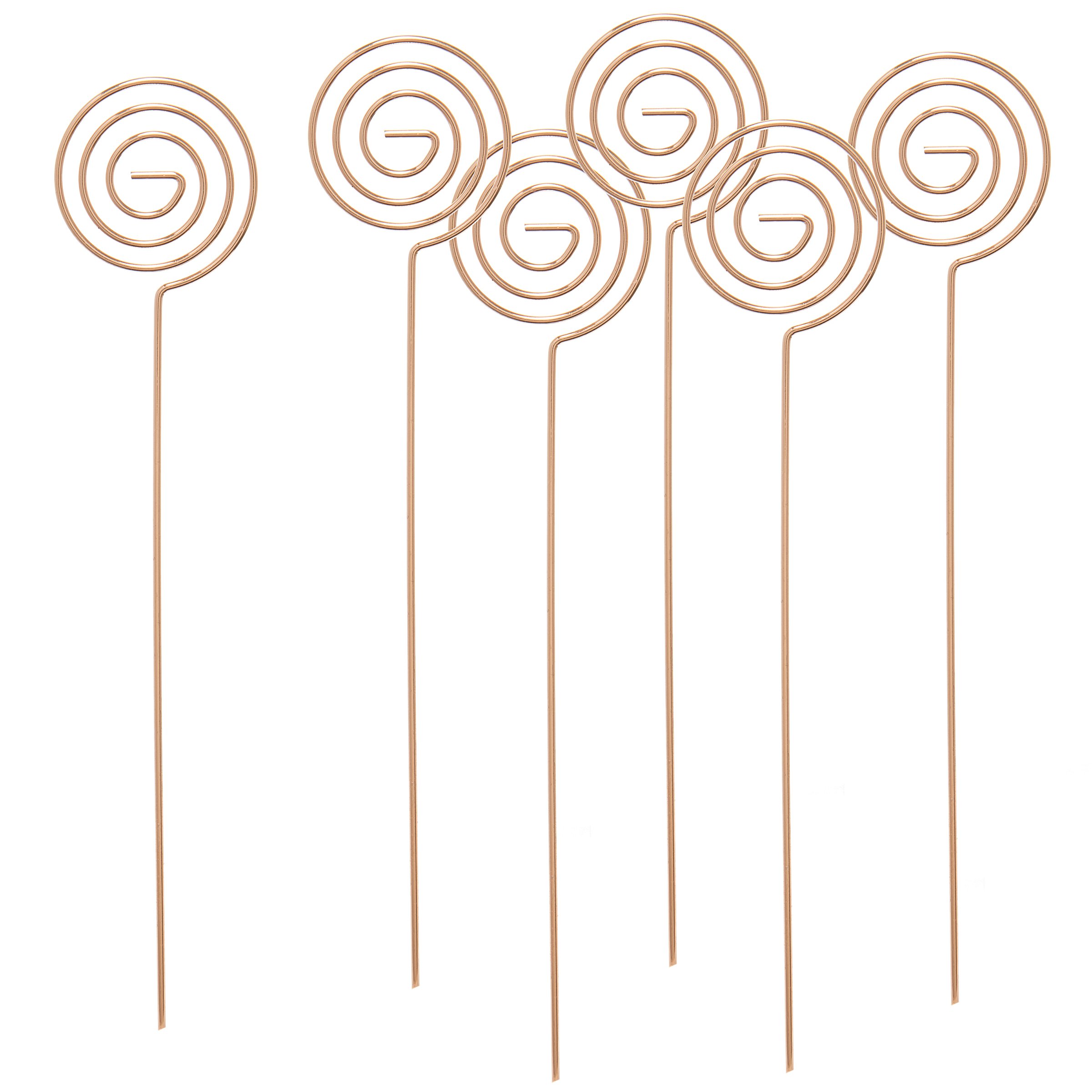 Darice, David Tutera, 6 Piece, Circle Copper Card Holder Pick