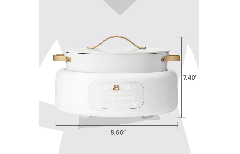 Beautiful 10-in-1 6qt Electric Multi-Cooker by Drew Barrymore 7 Preset Functions, Touch-Activated Digital Display Perfect For Healthy Cooking