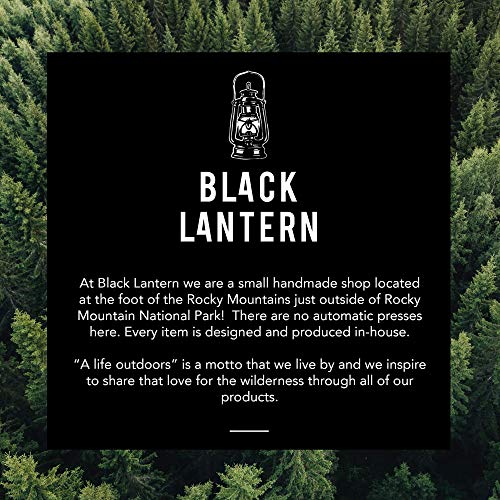 Black Lantern Whiskey Glasses – Handmade Whiskey Glass Set and Bar Glasses – Double Exposure Bear Design (Set of Two 11oz. Glasses)