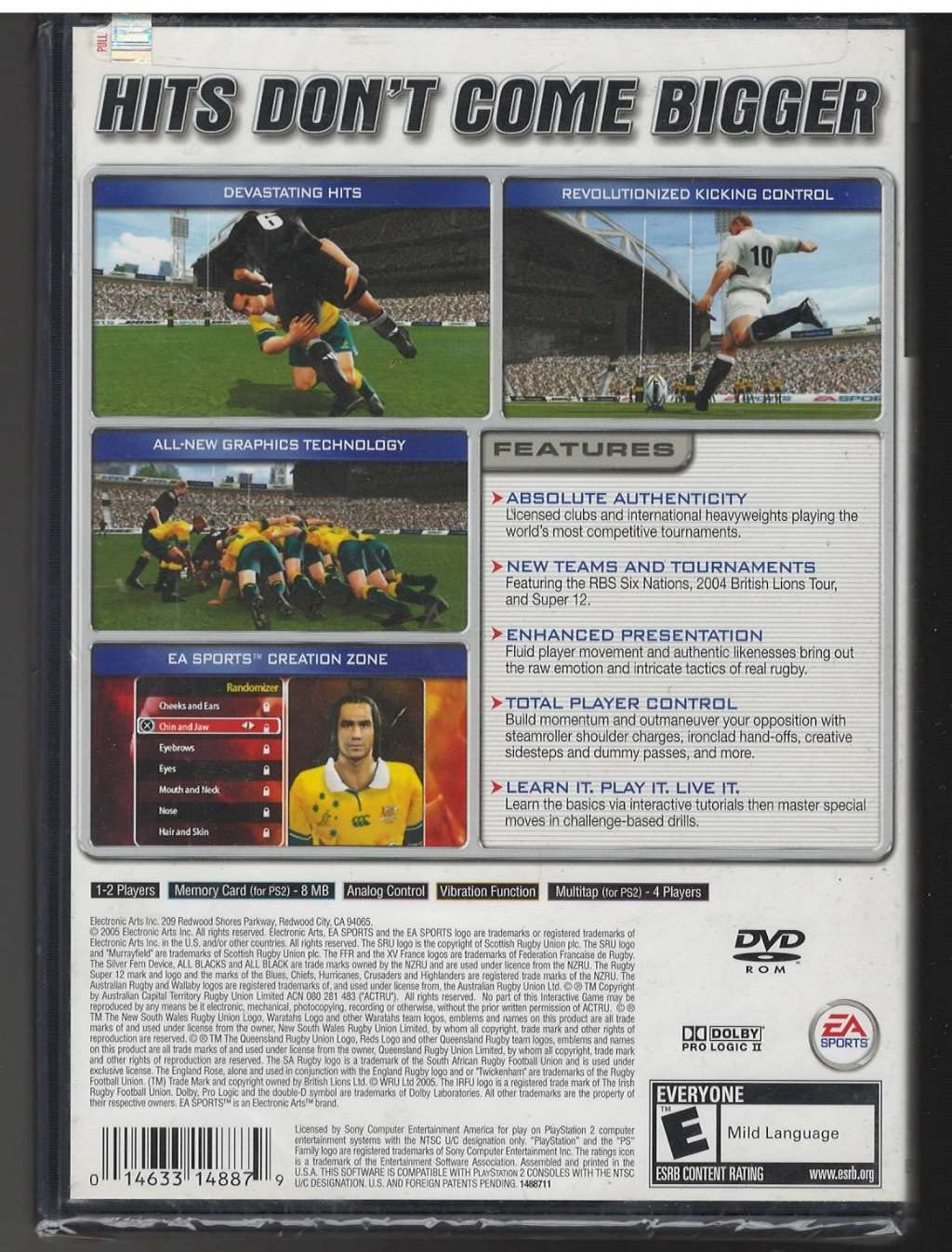 EASports Rugby 2005 - PlayStation 2