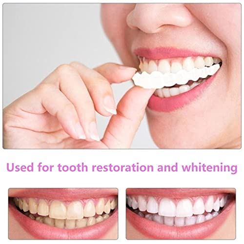 CHNLML,2 PCS Dentures Teeth - Temporary Teeth Perfect Fake Teeth - Veneers Dentures for Men and Women