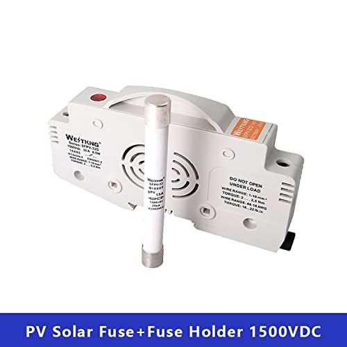 BASNI 5Set PV Solar Fuse Holder With10x85m1500VDC High Pressure Current Limit for Photovoltaic System Combiner Box (Color : 16A, Size : 5 Set)