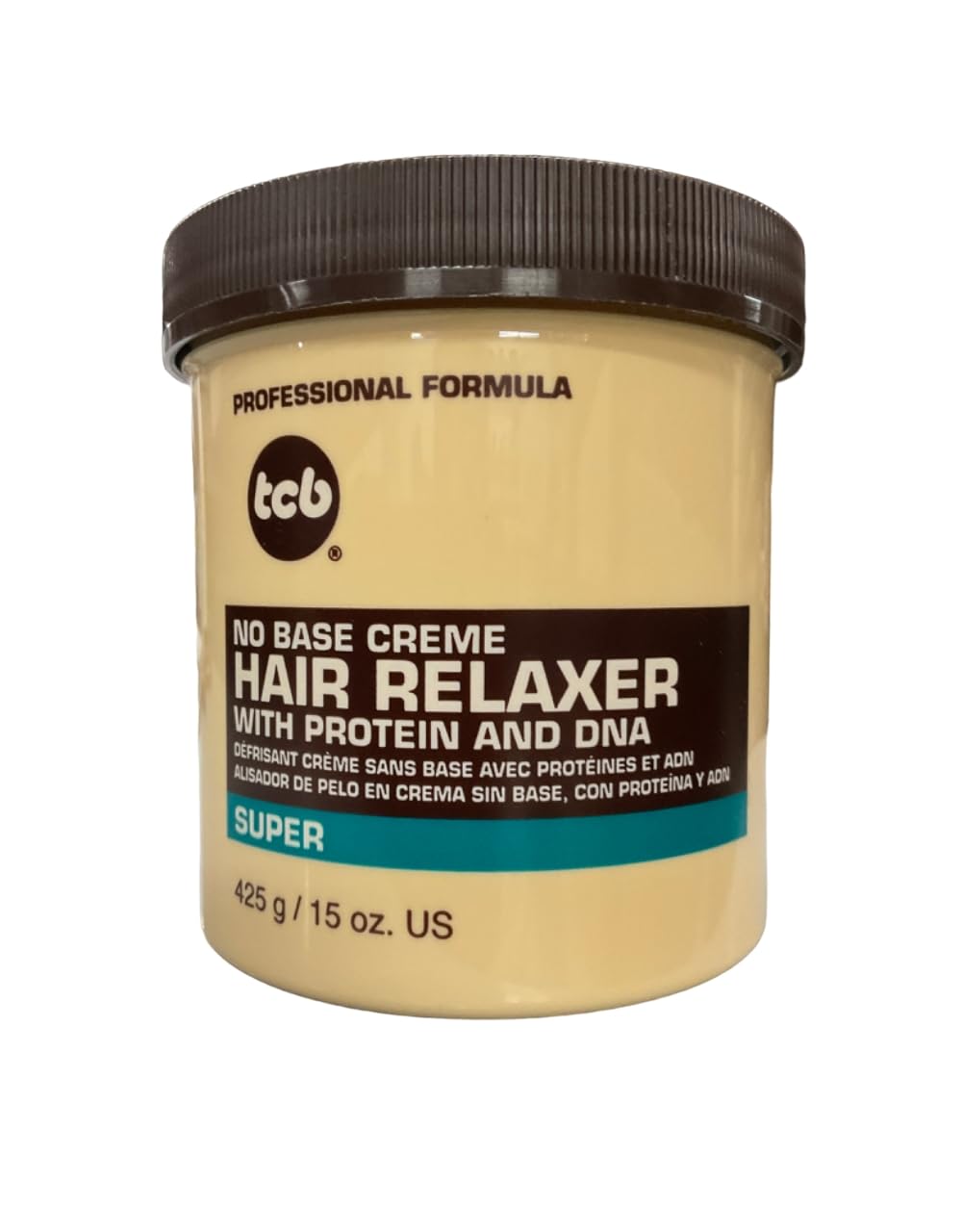 Tcb Hair Relaxer No Base Creme 15 Ounce Super Jar (443ml) (3 Pack)