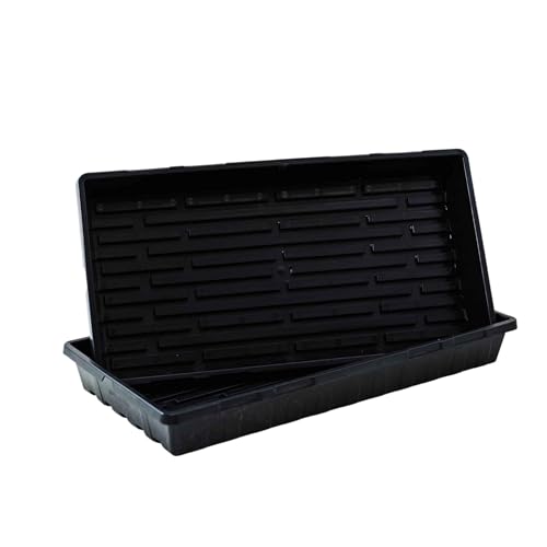 Bootstrap Farmer 1020 Trays - Extra Strength No Holes, 10 Pack, for Propagation Seed Starter, Plant Germination, Seedling Flat, Fodder, Microgreens