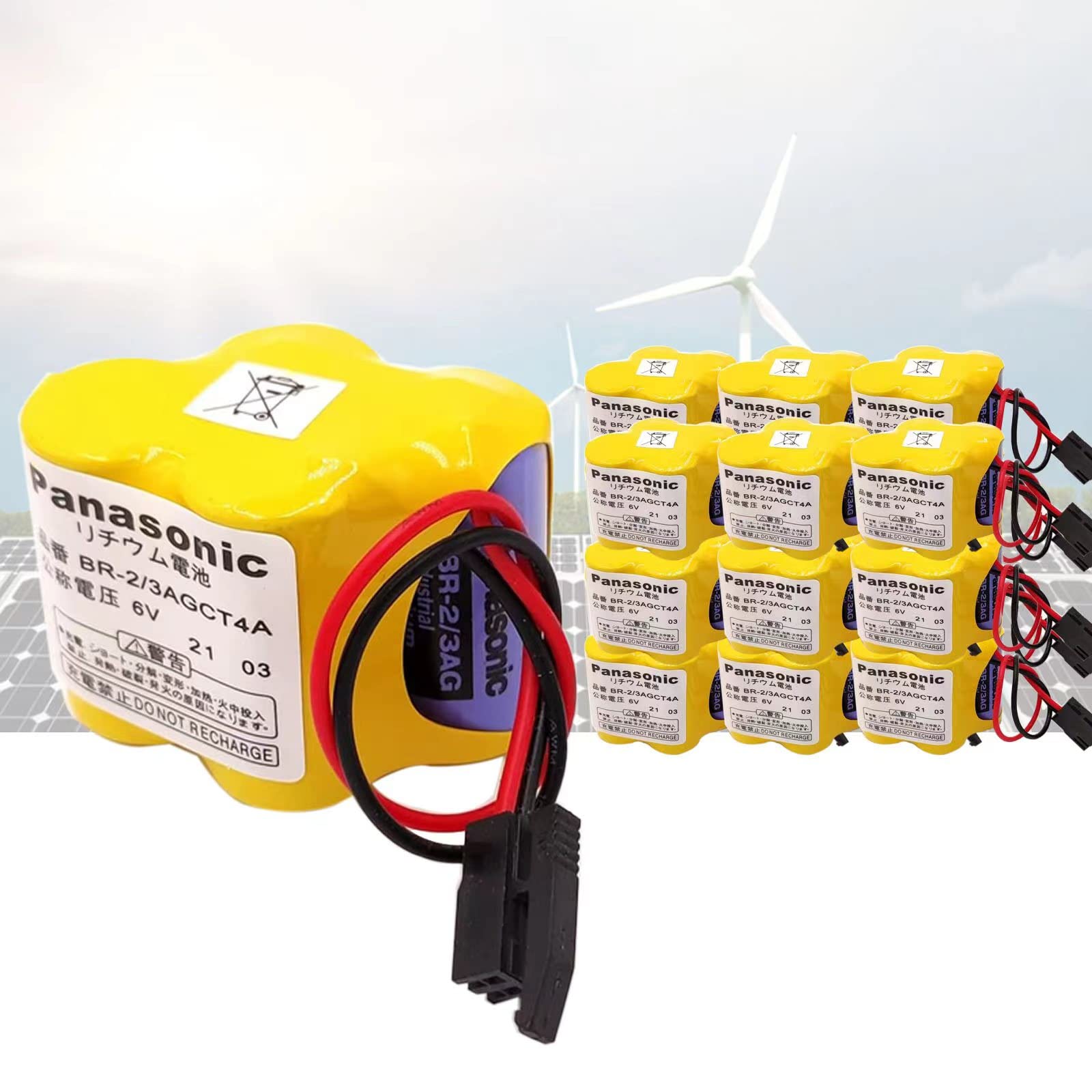BR-2/3AGCT4A/A98L-0031-0025 6V 4400mAh for FANUC (Black Plug)