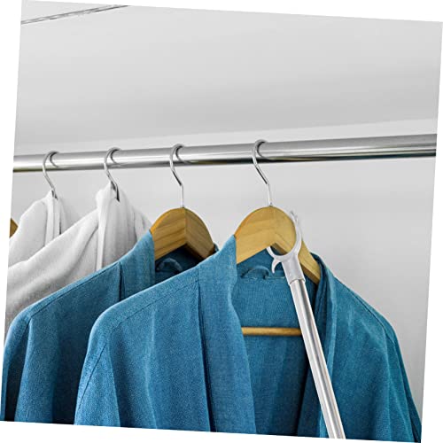 Cabilock 3pcs Clothing Shelf Cm Rod Utility Steel Outdoor Reacher Curtain Reach Retractable Hanger Pole Clo Stainless Adjustable Clothes Telescopic Wardrobe Poles Reaching with Long