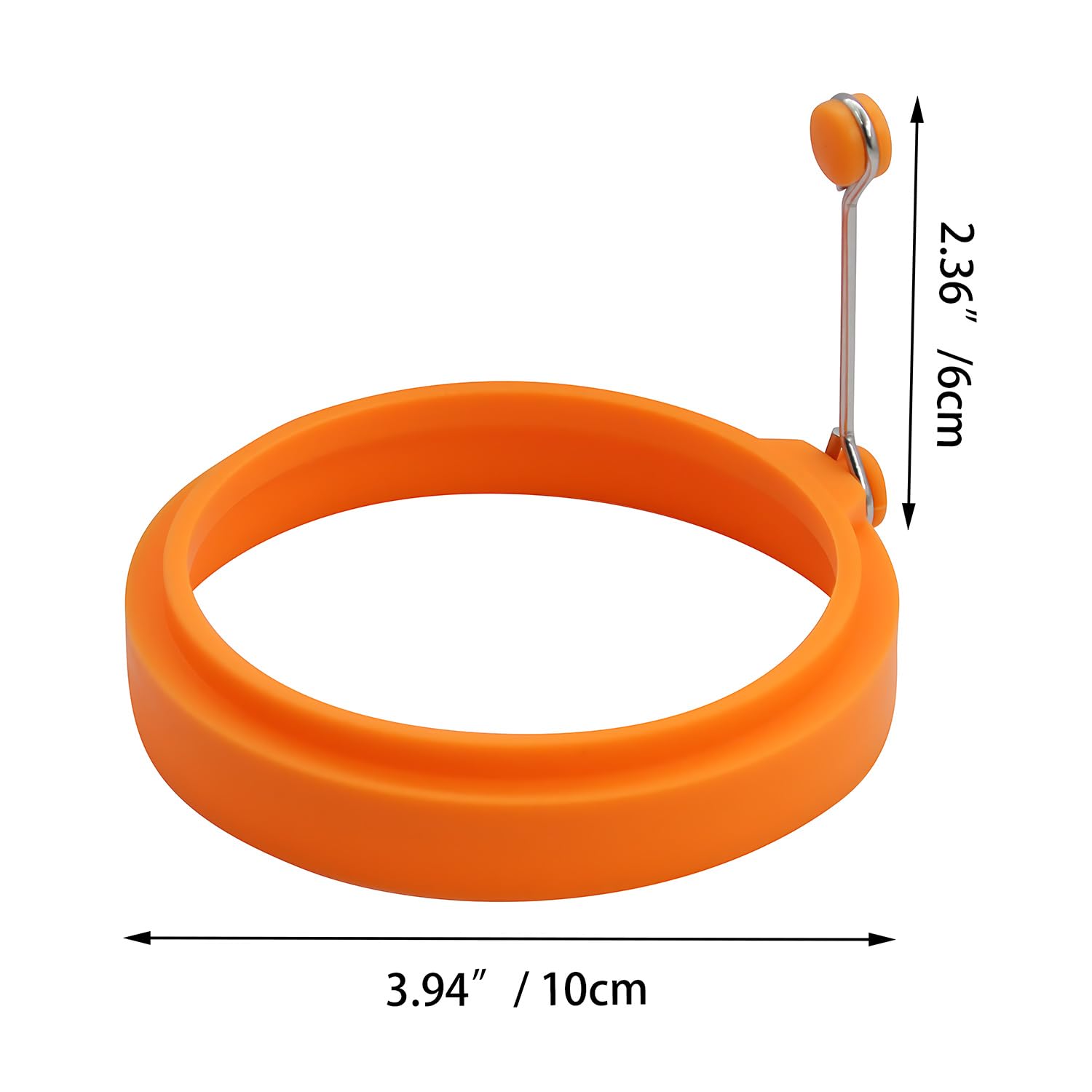 Boguish 4Pcs Egg Ring, Silicone Egg Rings Molds, Non Stick Griddle Egg Rings for Cooking, Fried Eggs and Breakfast, Multicolor