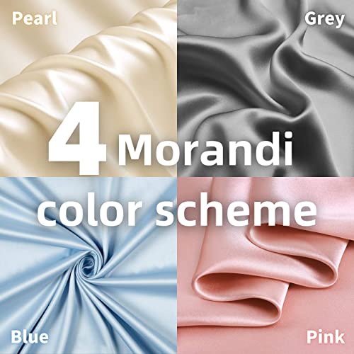 CANFOD 3-Piece Set Wardrobe Clothes Organizer for Drawers, Underwear Drawer Organizer, Closet Organizers and Storage for Folded Clothes (Sock & Underwear set (7S*2+7M*1), Morandi Pink)