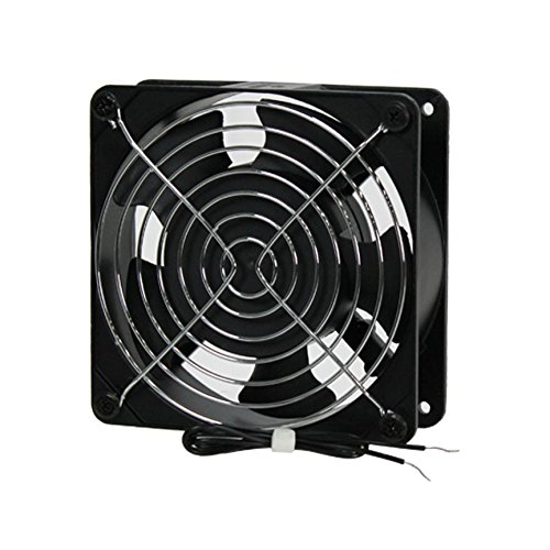 NavePoint AC Fan Kit for Server Rack Cabinet Computer Case 12 cm, 110V