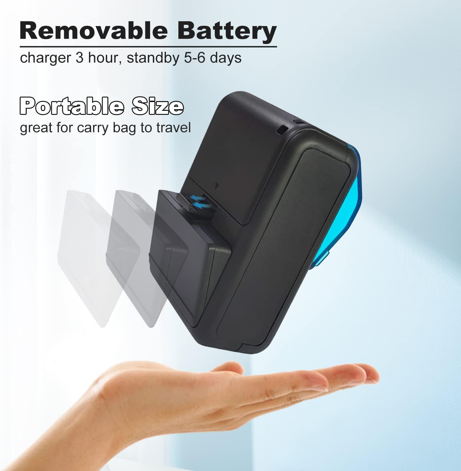 Bagana Receipt Printer Bluetooth Thermal Portable Wireless POS Printer for Small Business 58mm Mini Mobile Ticket Printer for Android & Windows, No Square&iOS and Mac