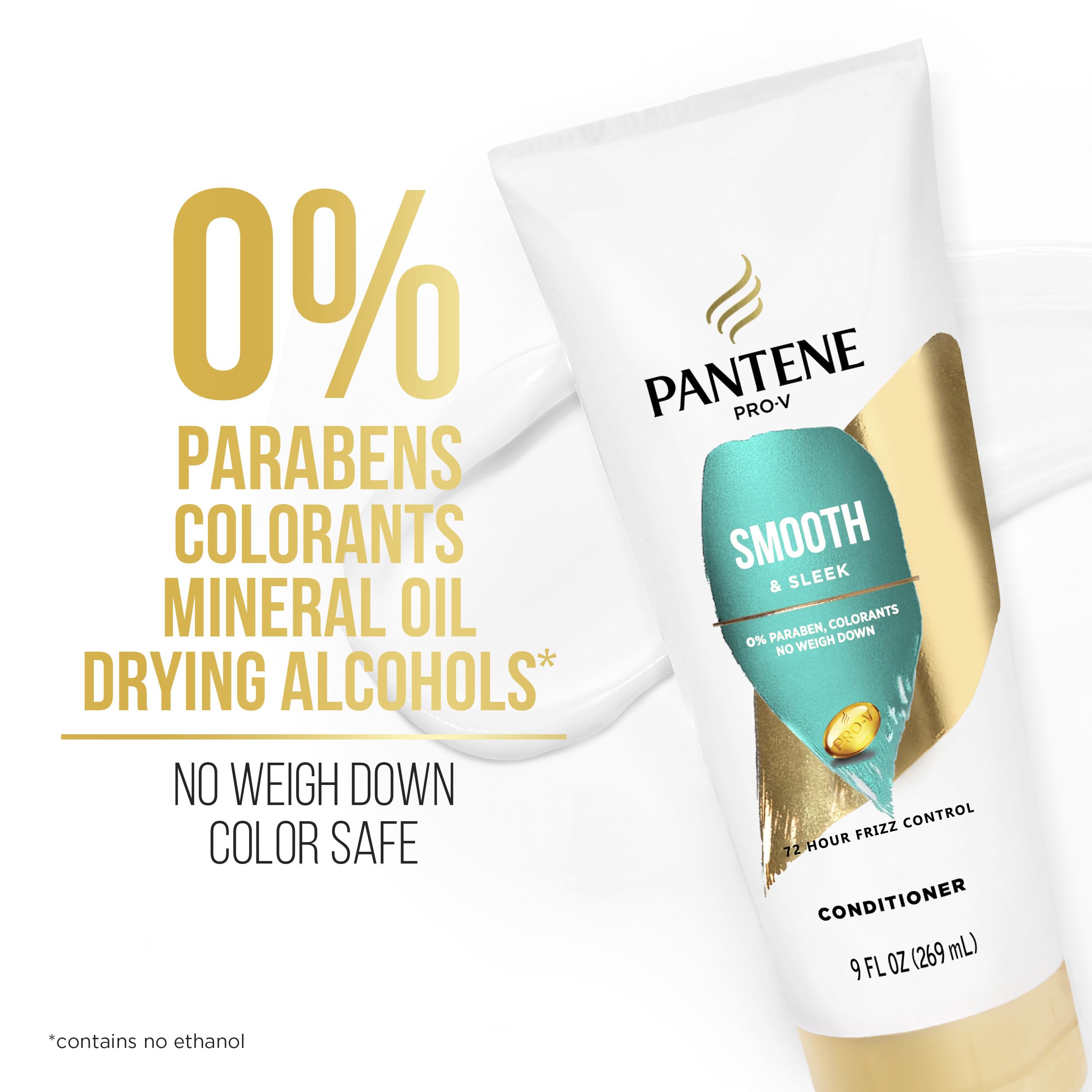 Pantene Pro-V Smooth & Sleek Duo Set Shampoo & Conditioner 12-12.6 Fl Oz