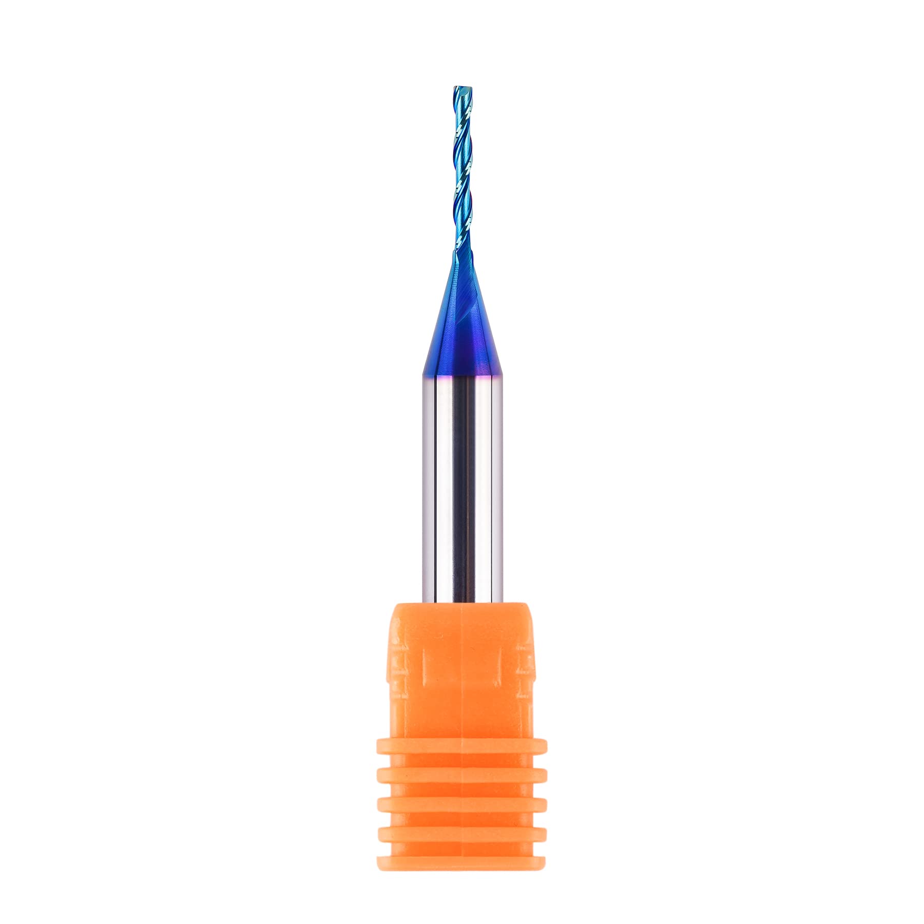 BITITZ 2Pcs Carbide Spiral 1/16 inch Cutting Diameter with Coating CNC Router Bit for Woodwork Detail Carving