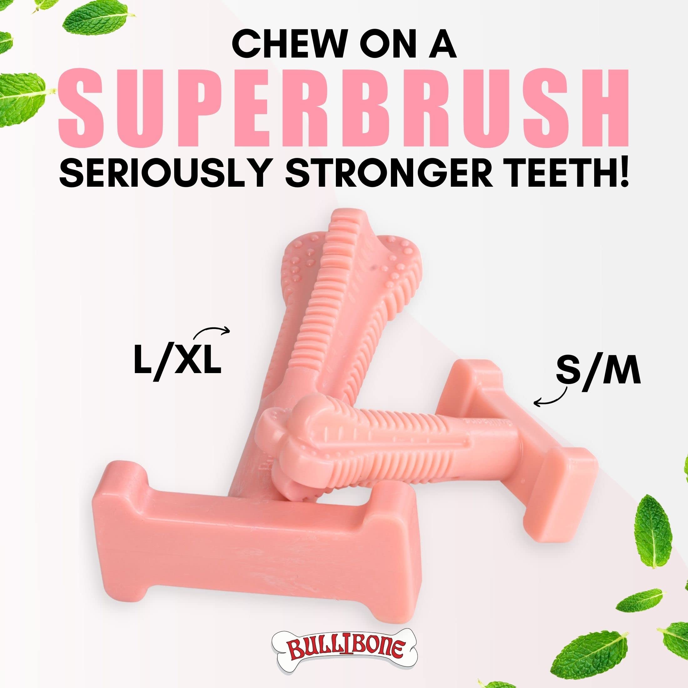 Bullibone Large SuperBrush Bundle - Three Delicious Flavors Apple/Cinnamon Pink Peppermint Super Greens