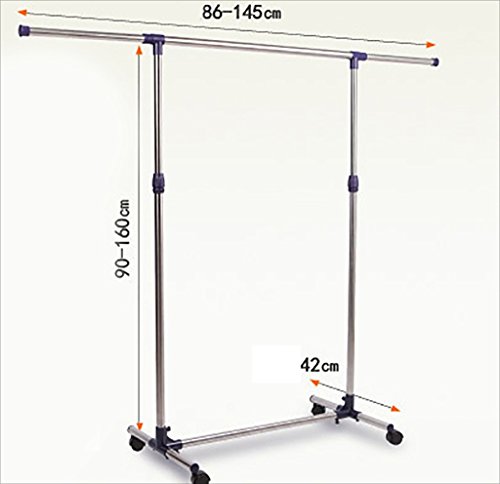 Coat Rack Single Pole Coat Rack Floor Stainless Steel Drying Racks Outdoor Clothes Hanger Indoor Hanger Simple Clothes Hanger