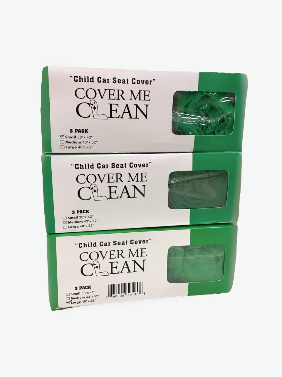 Disposable Child Car Seat Cover (Medium, Green) No Worries We've got You covered!