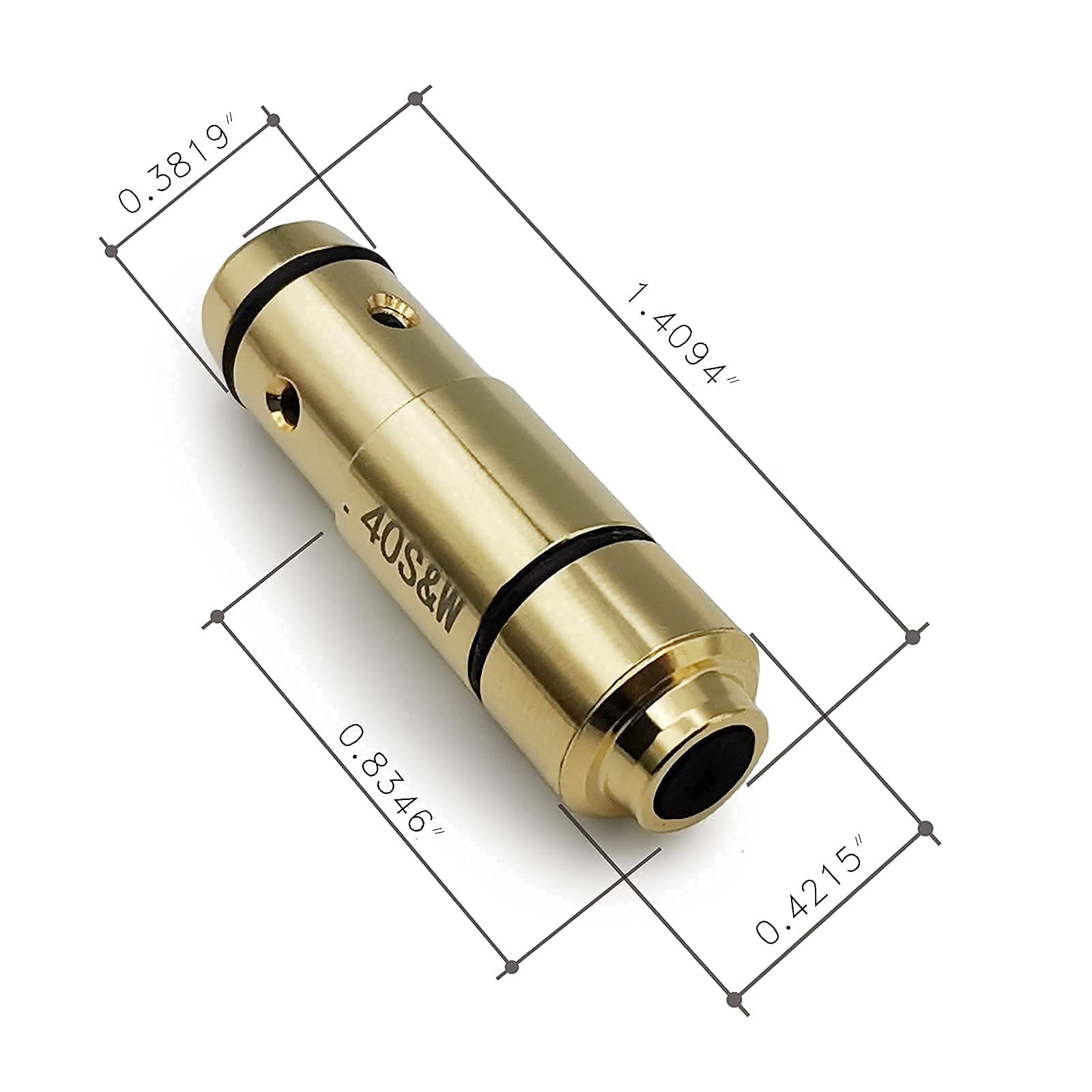 ARKSight Dry Fire Training Cartridge 380ACP and 40S&W Laser Training Cartridge Integrated Snap Cap, Red Laser Bullet