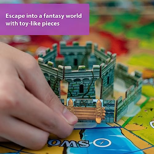 Castle Panic Cooperative Board Game β Defend Towers Against Goblins, Orcs, & Trolls for Game Night β 4 Game Modes β 1 to 6 Players β Strategy Board Games for Adults & Kids 8+ by Fireside Games