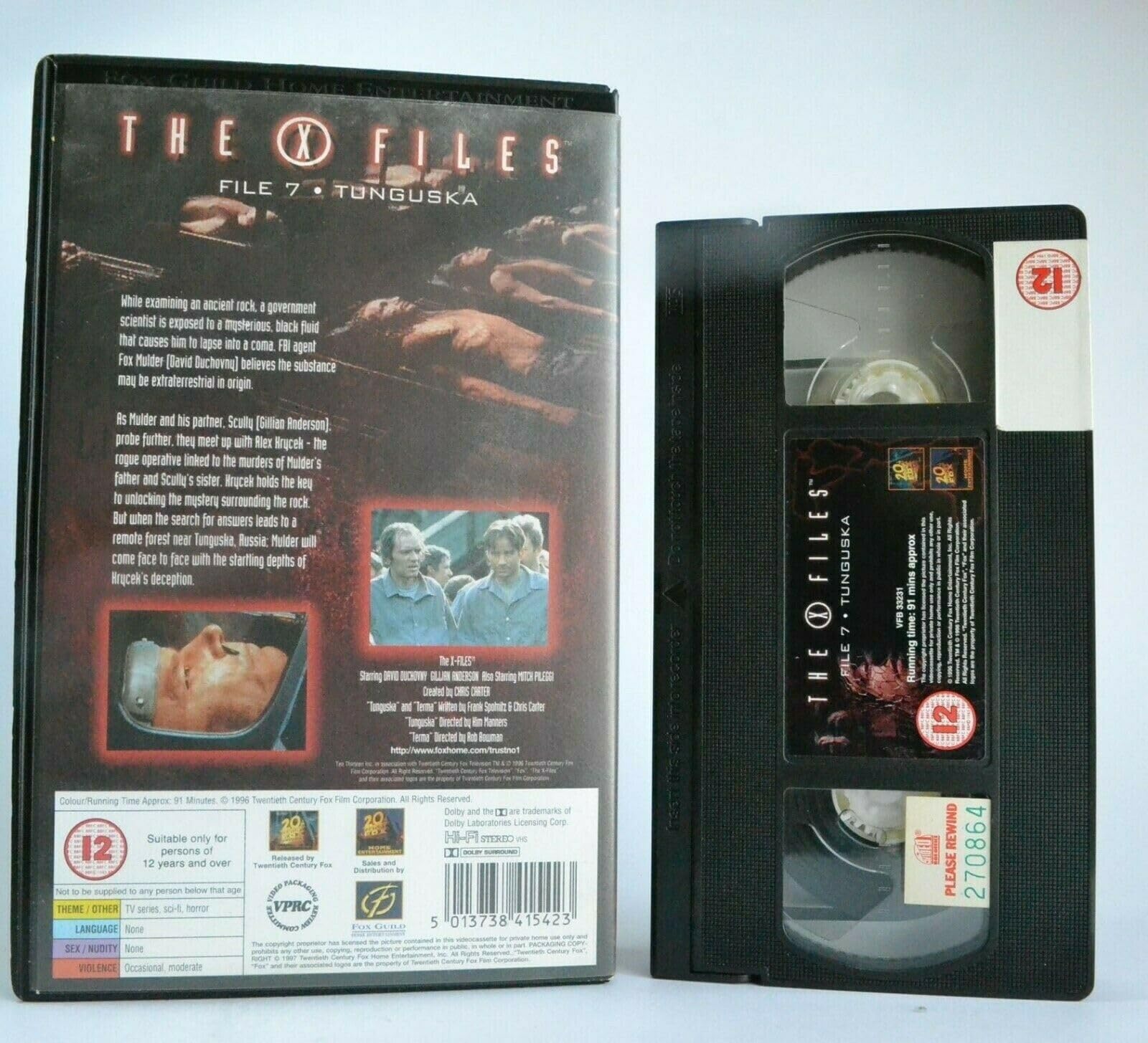 The X-Files: Tunguska (1996) - Sci-Fi TV Series - Large Box - Ex-Rental - VHS