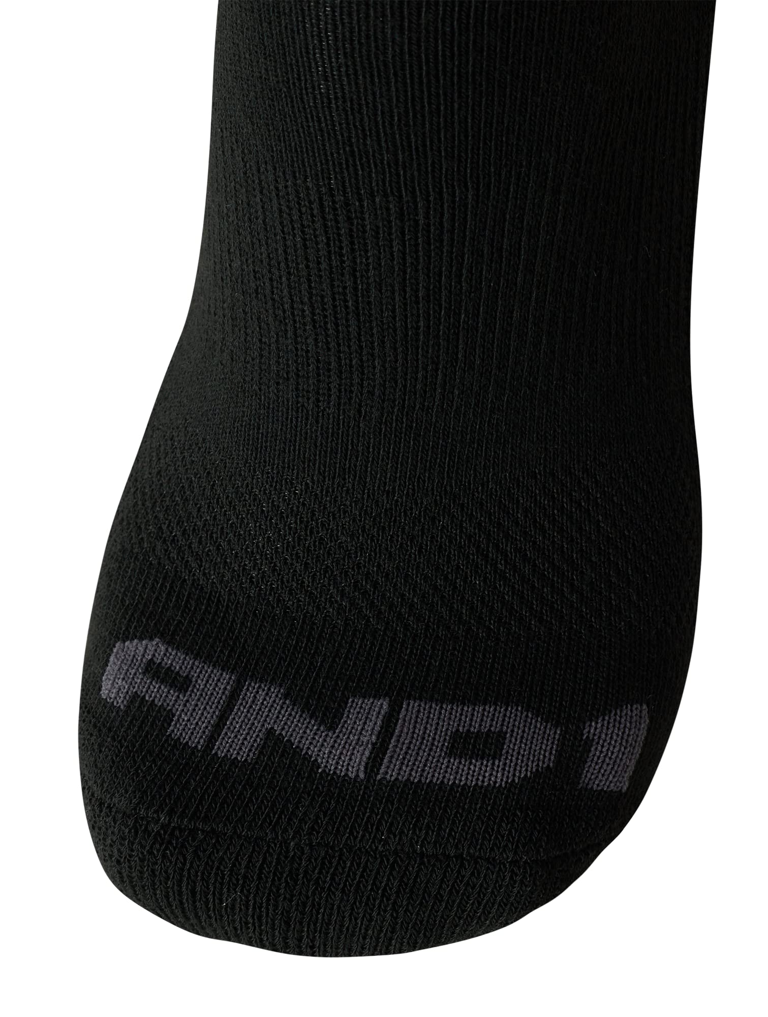 AND1 Men's Socks - Athletic Cushion Quarter Cut Socks (24 Pack), Size 6-12.5, BlackGrey