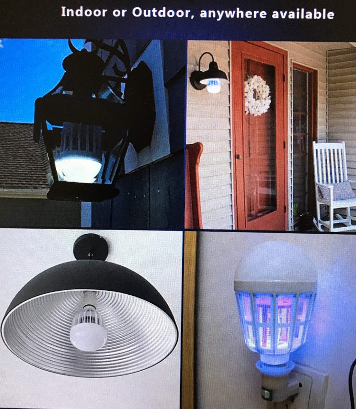 Bug Zapper Light Bulb 2 in 1 LED Light for Fruit Flies, Mosquito, Bug, Insect and Fly Control - Traps