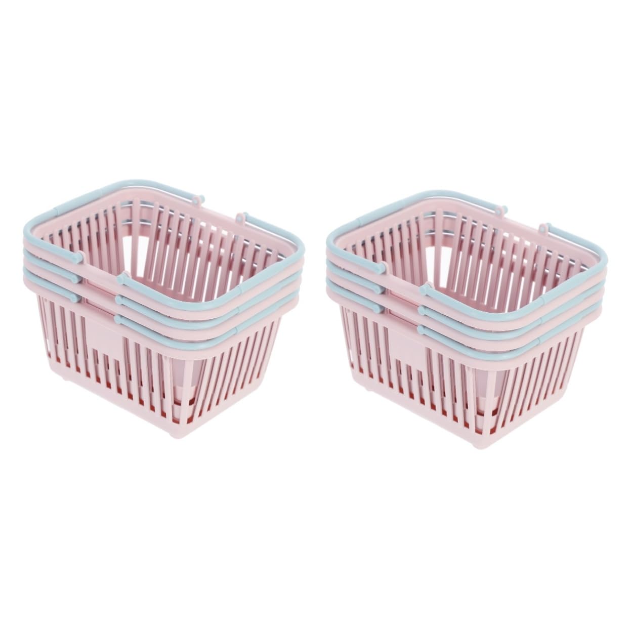 Didiseaon 6 pcs Storage basket shopping basket small baskets for organizing basket with handle kids shopping cart Grocery Baskets Mini plastic pallets Vegetable Basket storage box child Toy