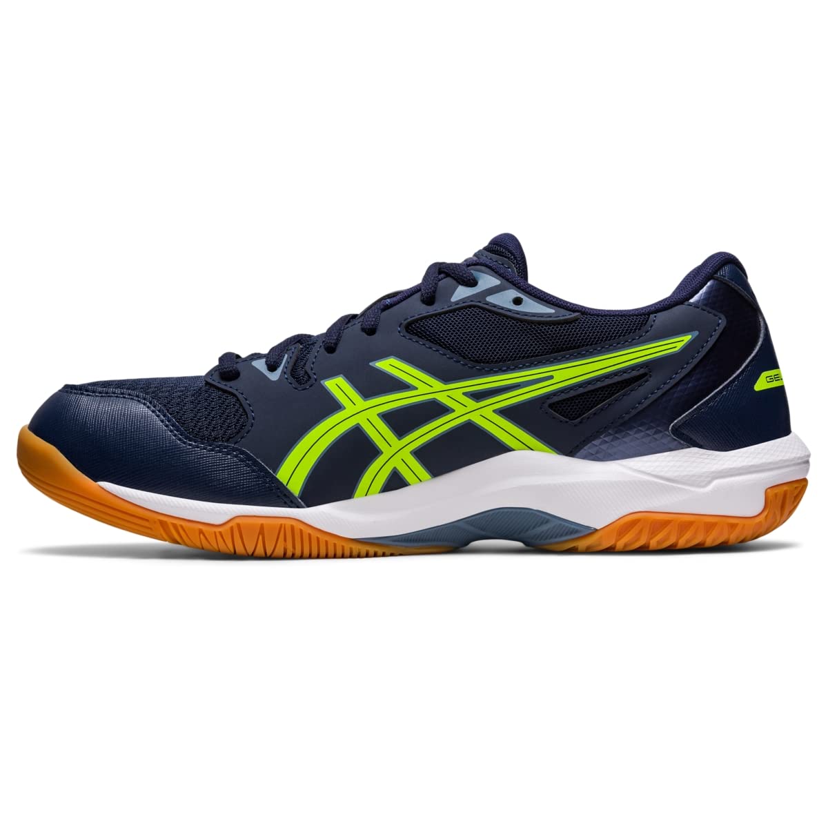 ASICS Men's GEL-ROCKET 10 Volleyball Shoes, 10.5, BLACK/SHOCKING ORANGE